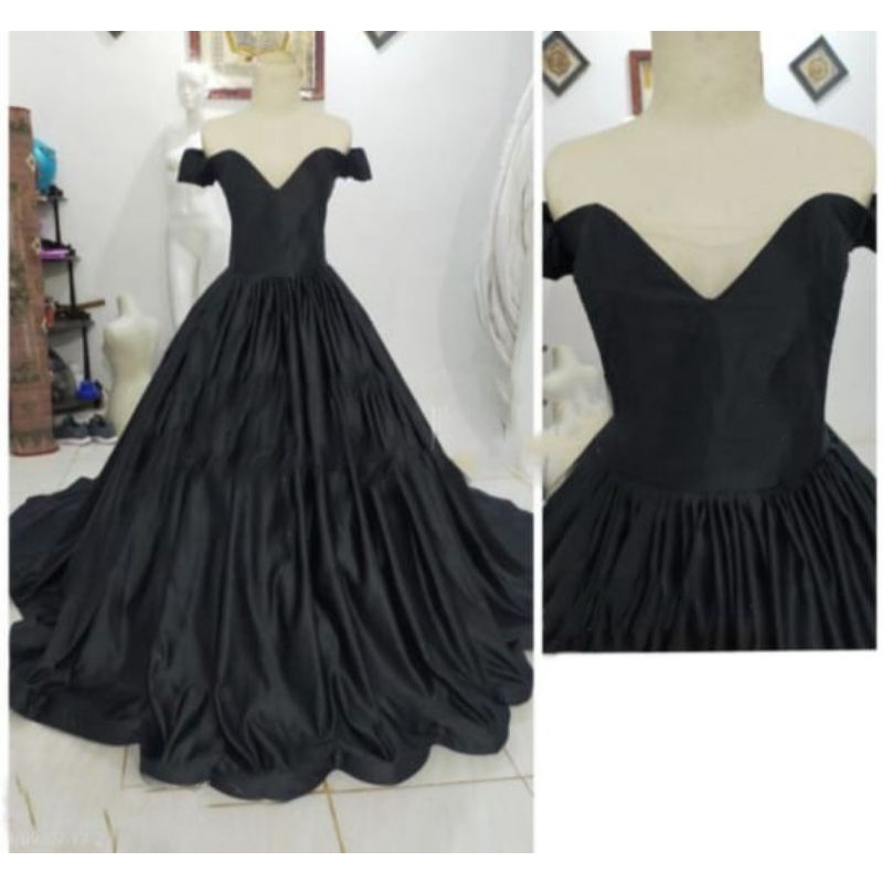 Jual Gaun pengantin ekor / gaun prewed special request | Shopee Indonesia