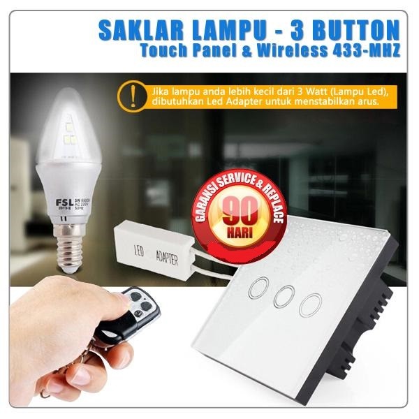 Jual I-Touch Smart Home saklar 3 way | Shopee Indonesia