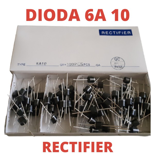 Jual DIODA 6A 10 6A10 6 AMP AMPERE 1000V 1000 VOLT 1.000V PENYEARAH TV ...
