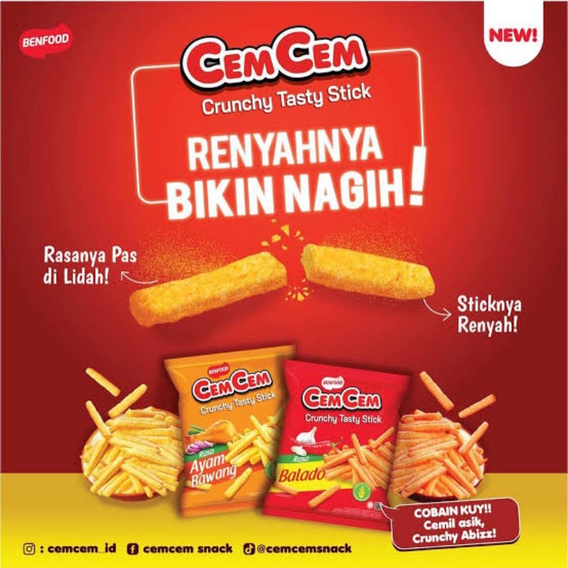 Jual Cem Cem Crunchy Stick | Shopee Indonesia