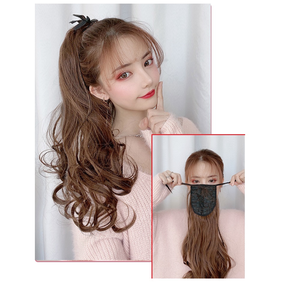Jual HAIR CLIP RAMBUT PALSU WANITA PONI PONY TAIL PONITAIL KOREA CURLY ...