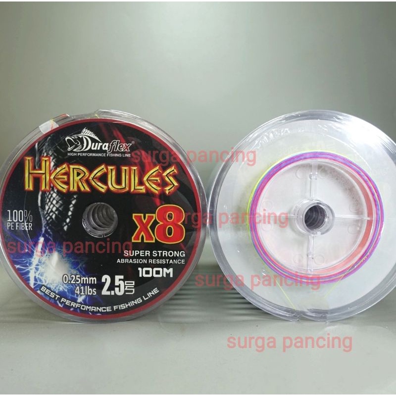Jual senar PE HERCULES DURAFLEX X8 multicolor , connecting | Shopee ...
