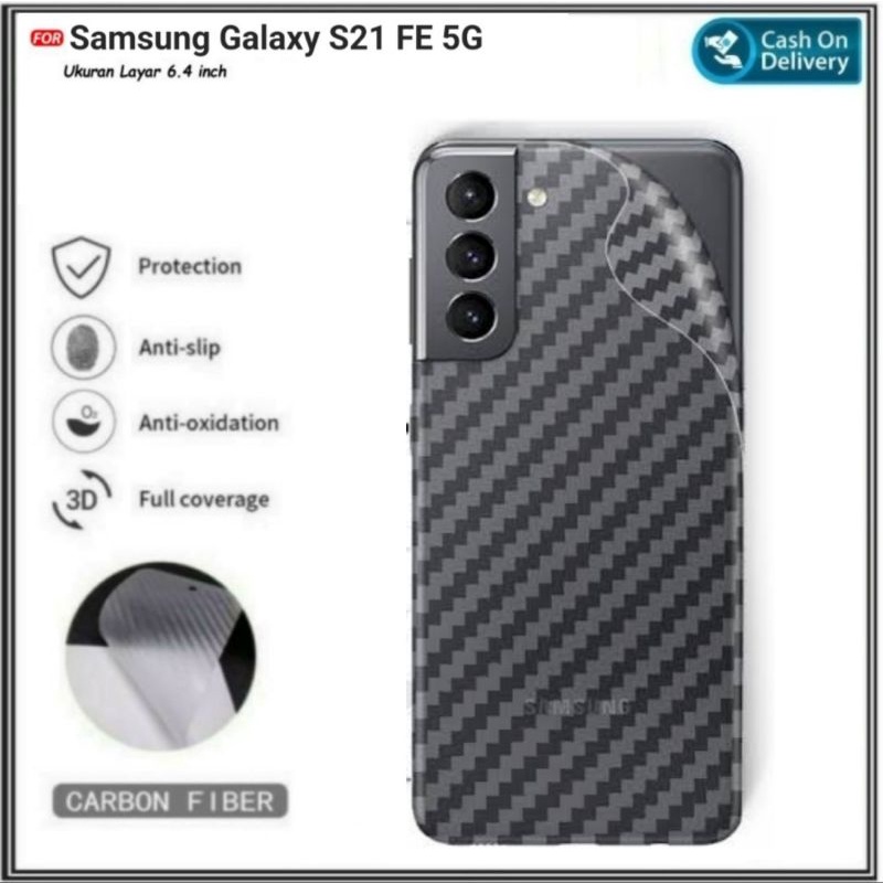 Jual Garskin Carbon Samsung S21 FE M22 M32 A03 Core A04 A04E A04S A13 ...