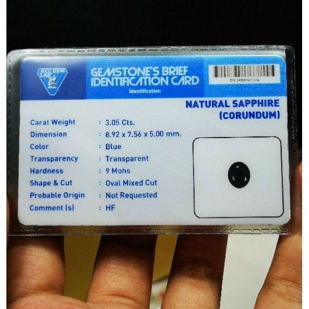 Jual Natural Royal Blue Sapphier Ceylon Colour Hot Luster Plus Memo ...