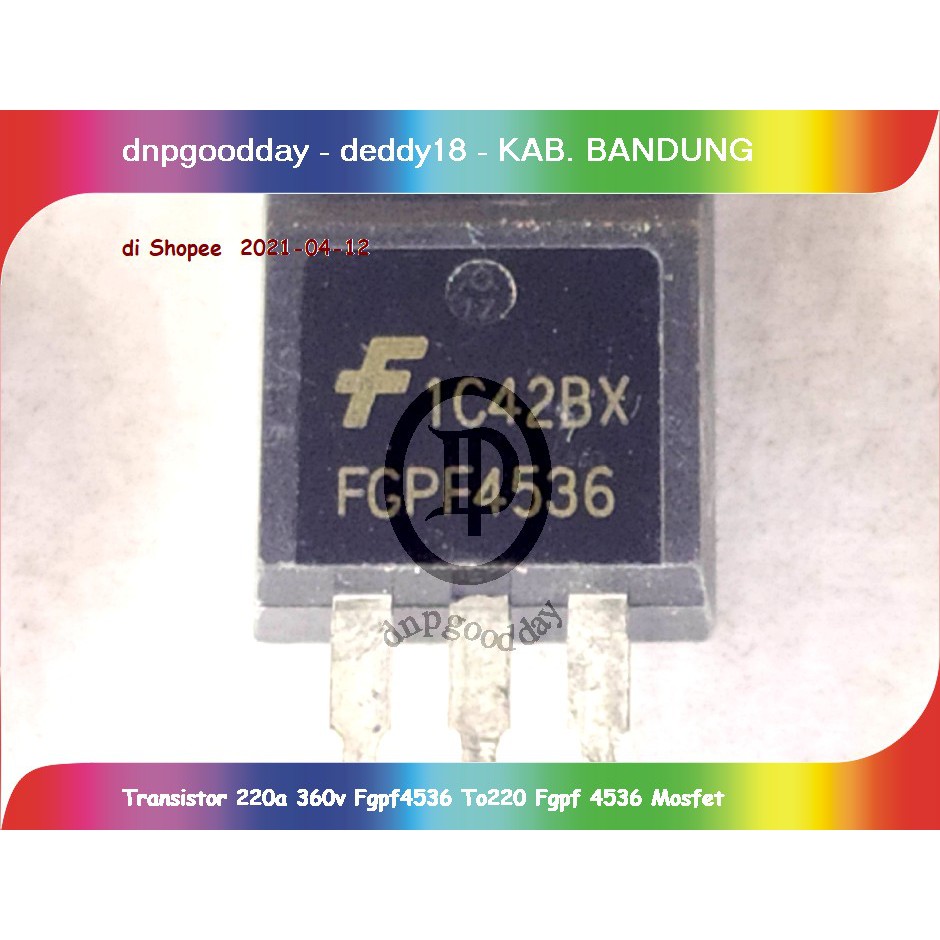 Jual Transistor 220a 360v Fgpf4536 To220 Fgpf 4536 Mosfet | Shopee ...