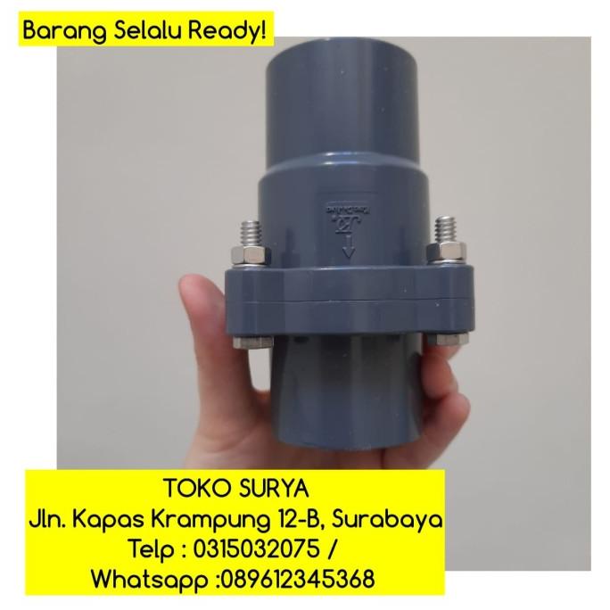 Jual }}}}}}] Check Valve PVC 1" inch KDJ satu arah one way TAIWAN ...