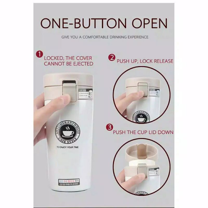 Jual Termos Kopi Vacuum Tumbler Mug Gelas Coffee 380ml | Shopee Indonesia