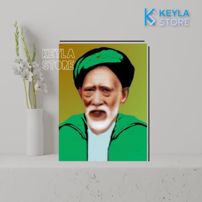 Jual POSTER KAYU HIASAN DINDING PAPAN MDF TEMA ULAMA SYEKH ASNAWA AL ...