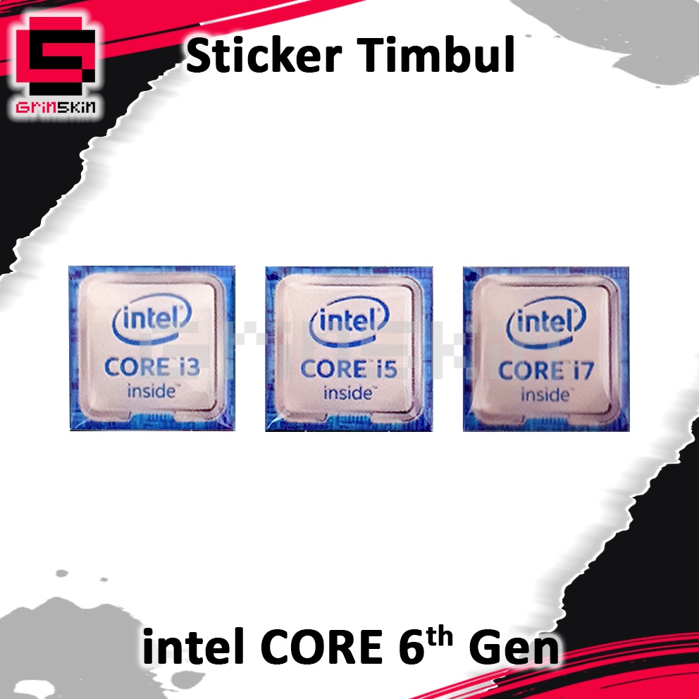 Jual Sticker Timbul Emblem intel Core i3 i5 i7 Gen 6 | Shopee Indonesia
