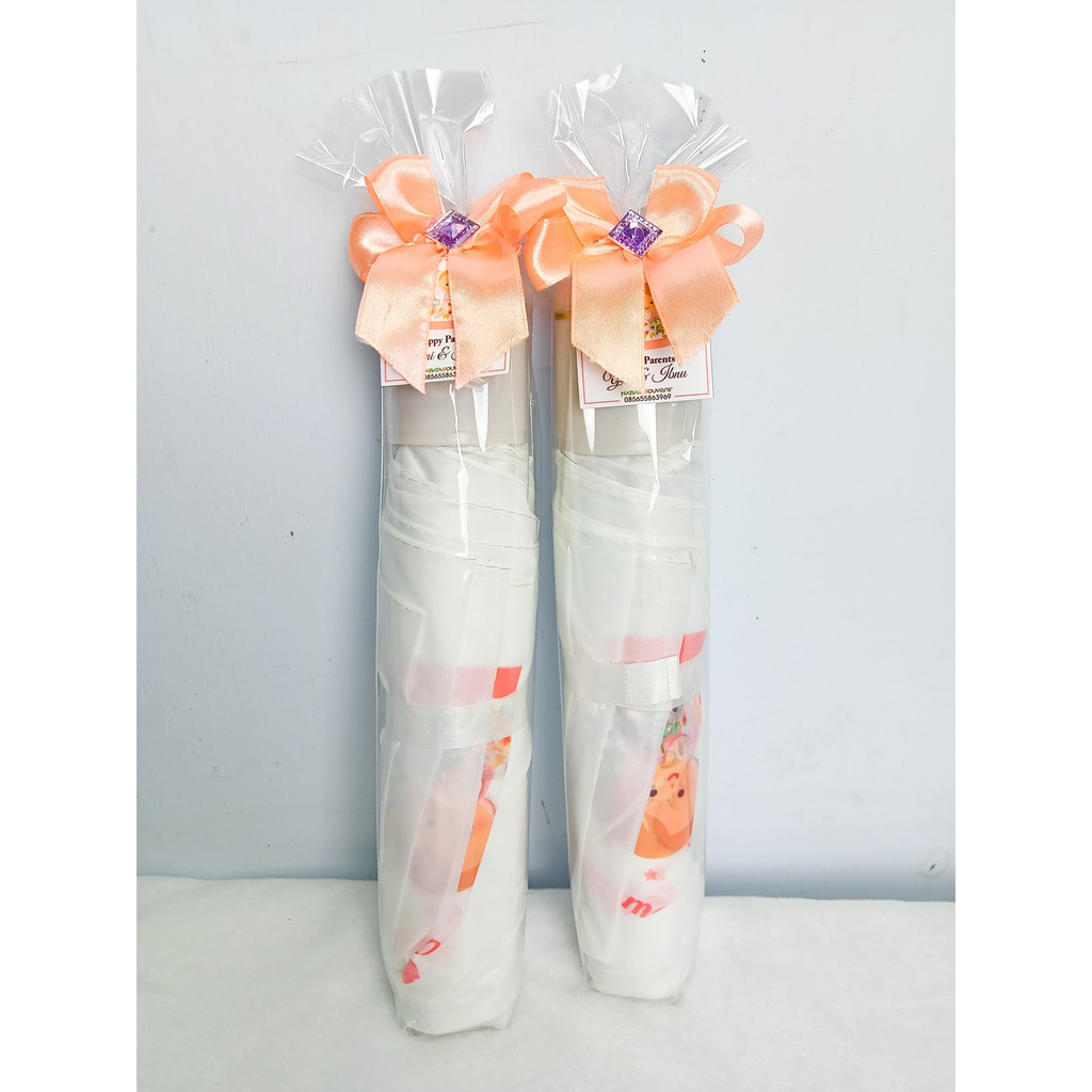 Jual Souvenir Pernikahan Cinderamata Kelahiran Payung Desain Custom ...