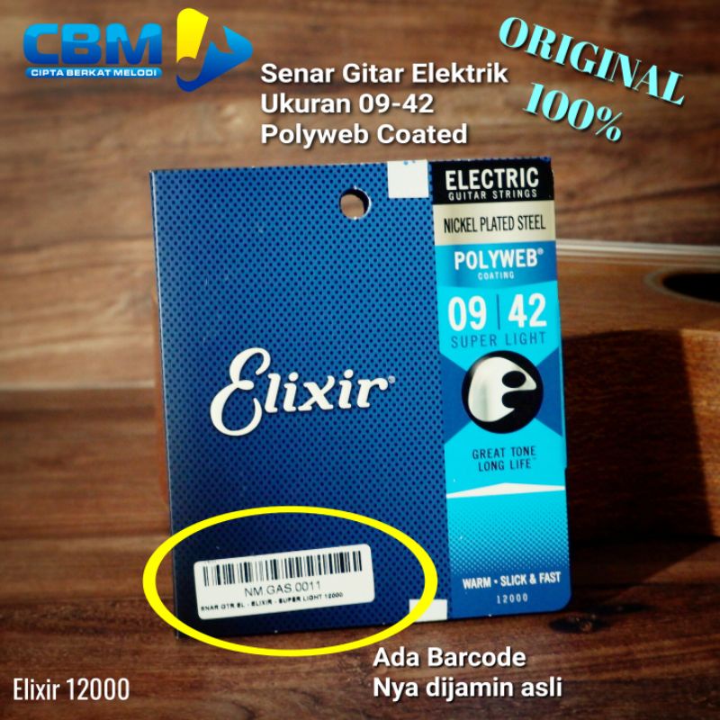 Jual Senar Gitar Listrik Elixir Polyweb ukuran 09 | Shopee Indonesia