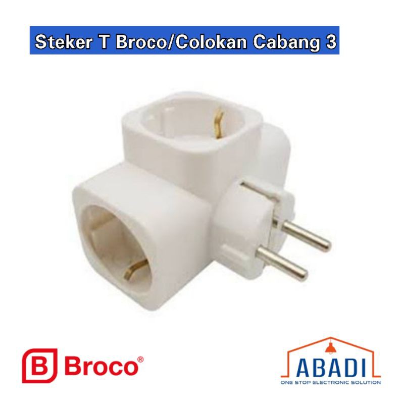 Jual Broco Steker T Arde | Steker Cabang Tiga | Colokan Cabang 3 Arde ...