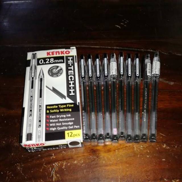Jual Pulpen / gel pen hi-tech-h hitech hitec hitek kenko 0.28 mm ...