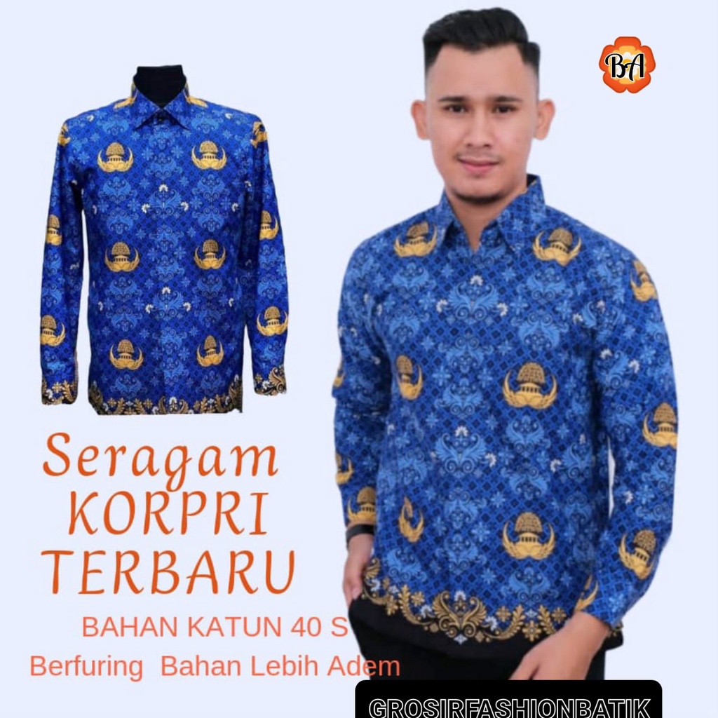 Jual ORI KEMEJA HEM PRIA KORPRI 2025 FULL FURING. Seragam Kopri Terbaru 2024 Full Furing. BAJU ...