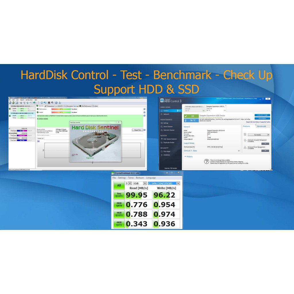 Jual HardDisk Control - Test - Benchmark - Check Up HDD & SSD | Shopee ...