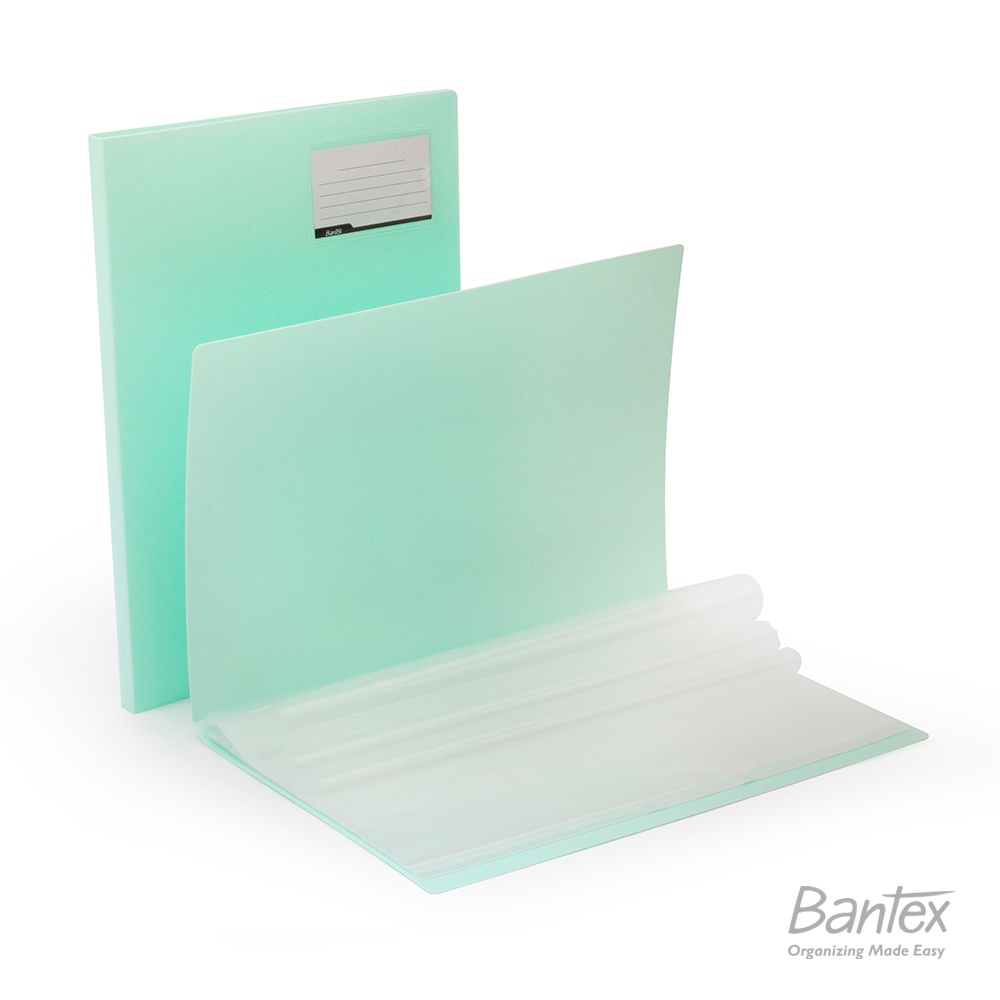 Jual Bantex Display Book Clear Holder Folio F4 Pastel Color Cool Aqua ...