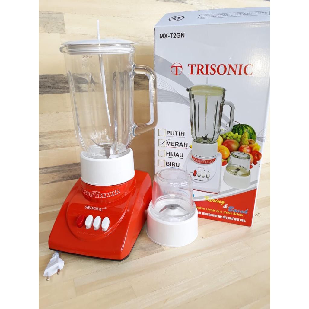Jual Blender Listrik Trisonic Glass Kaca Pelumat 2 in 1 | Shopee Indonesia