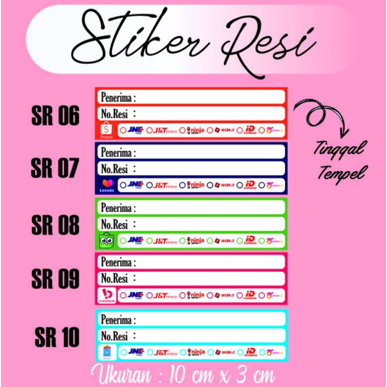 Jual Cetak Stiker Bontaq HVS untuk Label Pengiriman / Sticker Resi ...
