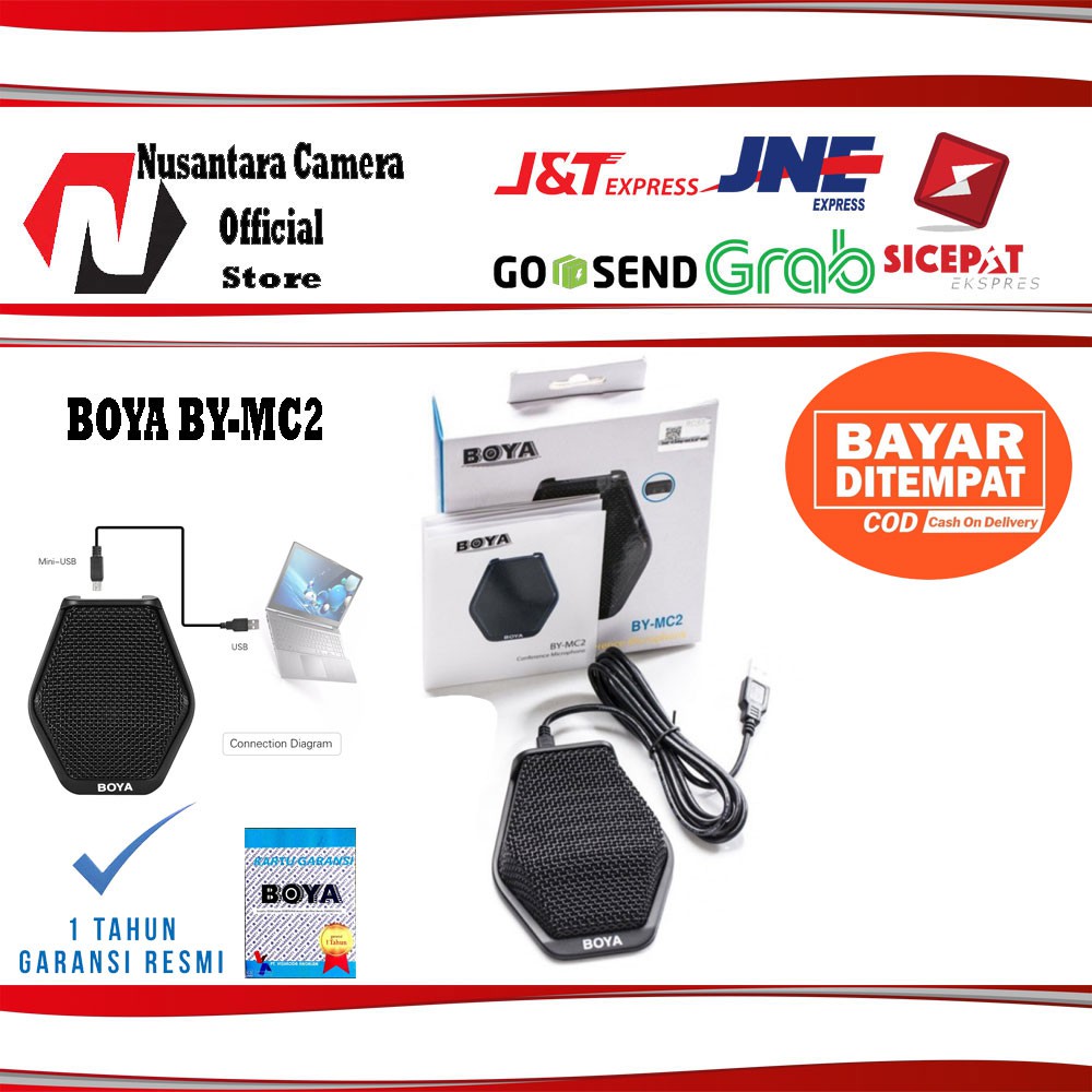 Jual BOYA BY-MC2 Conference Microphone for Conference Room Seminar mic ...