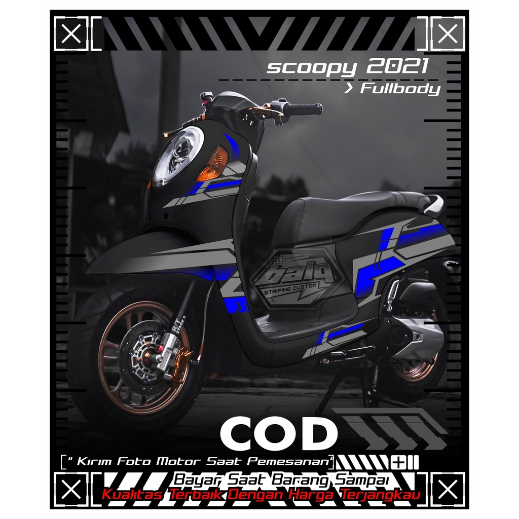 Jual Decal scoopy Decal Scoopy full body Full Blok Decal Scopy Dekal ...