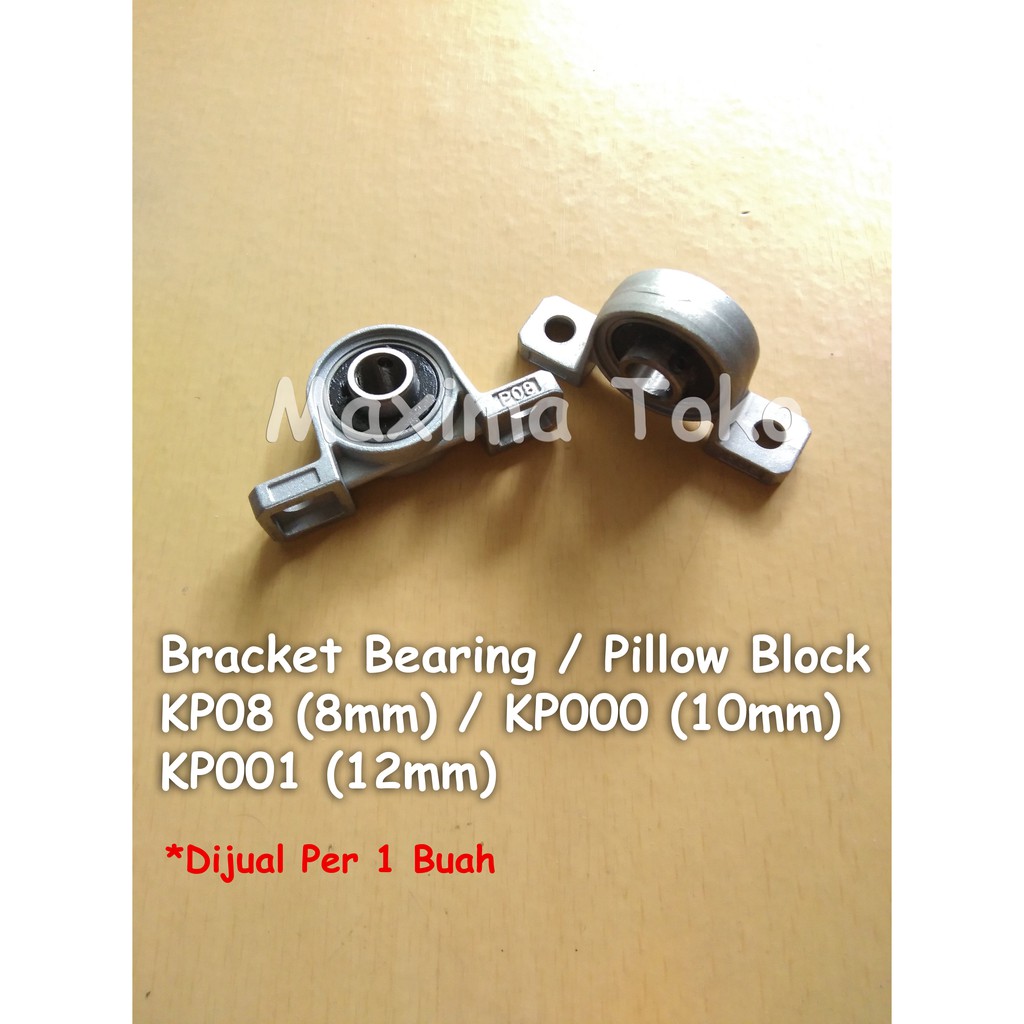 Jual KP08 / KP000 / KP001 / KP002 Bracket Bearing Bore Shaft AS 8mm ...