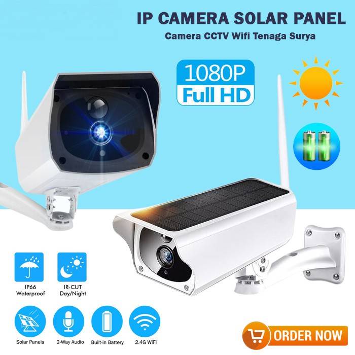 Jual Ip Camera Solar Panel Surya - CCTV Wifi Tenaga Matahari HD 1080P ...