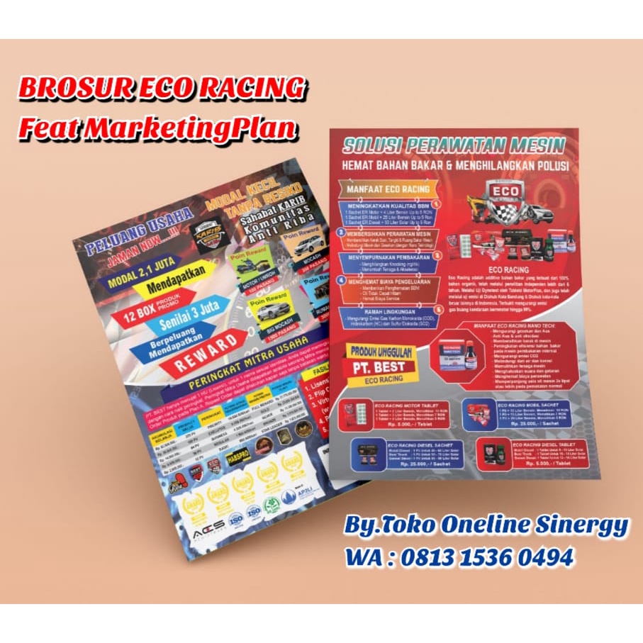 Jual BROSUR ECO RACING & MARKETING PLAN / 50 LEMBAR | Shopee Indonesia