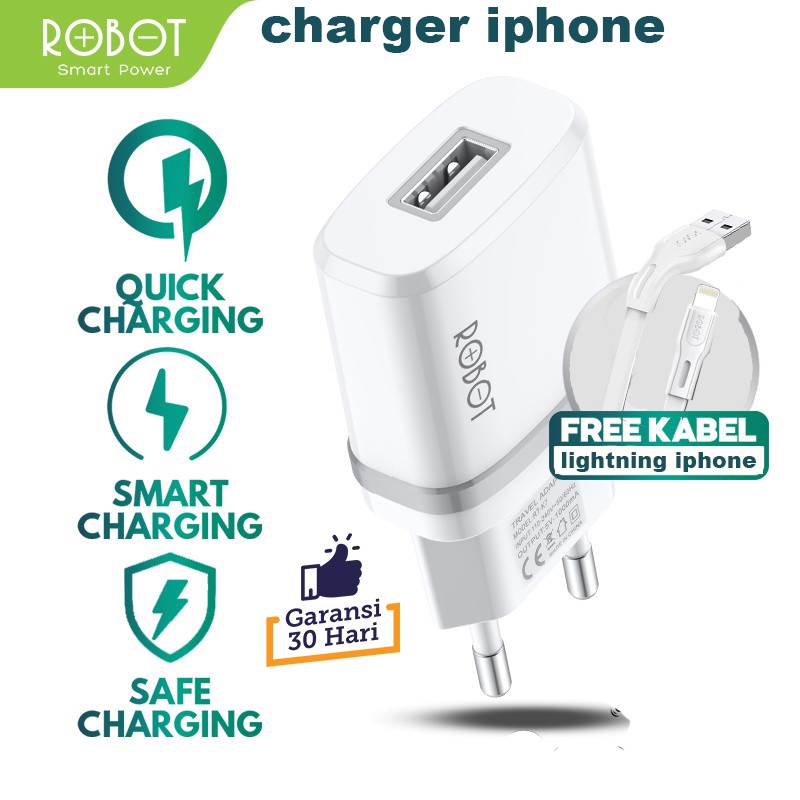 Jual iphone charger merk robot | Shopee Indonesia