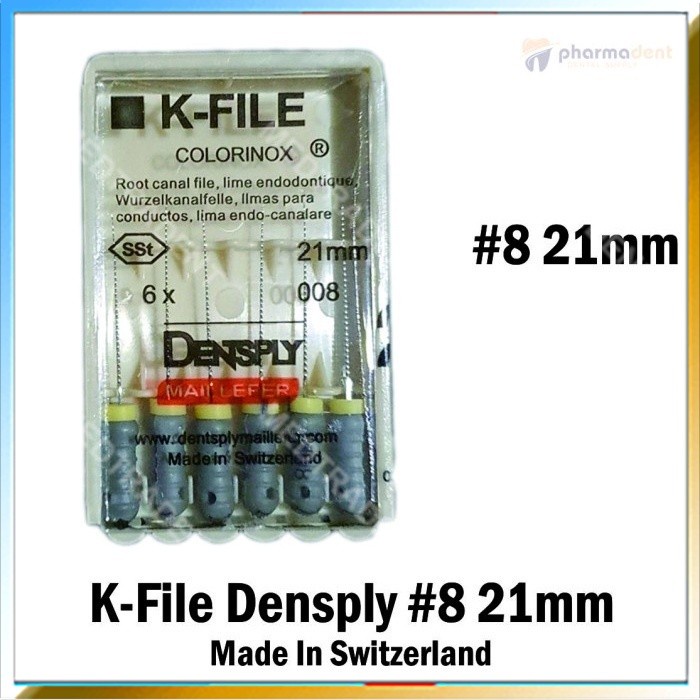 Jual Dentsply K file / Dental KFiles / K File Dentsply - #8 21mm ...