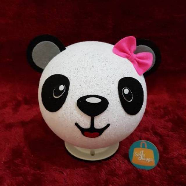 Jual Lampu tidur cute panda girl lampion benang karakter lucu hamdmade ...