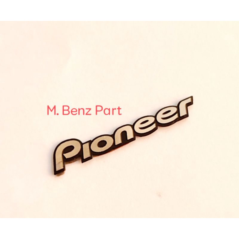 Jual Emblem Alumunium Sticker Decals 3D Logo PIONEER Audio Speaker ...