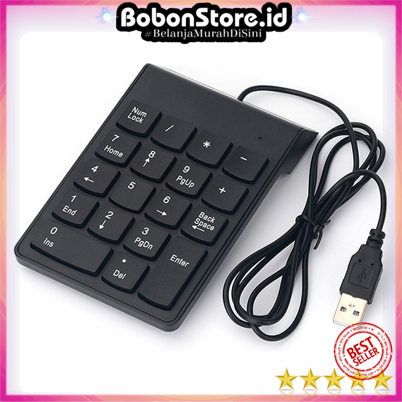 Jual Numeric Keypad Numpad LED Backlight USB - K24 - Black | Shopee ...