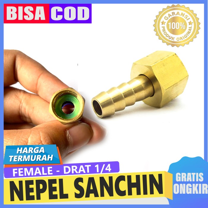 Jual Nepel Sanchin - Nepel Female Mur bisa di lepas Ukuran drat 14mm ...