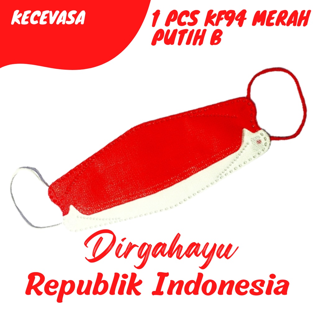Jual MASKER MERAH PUTIH KF94 DUCKBILL EVO KN95 GARUDA KEMERDEKAAN 17 ...