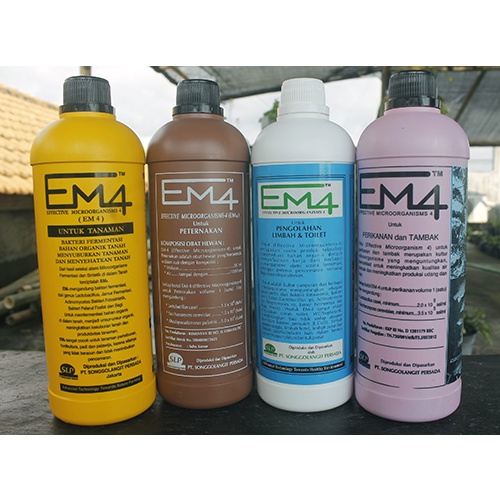 Jual EM4, EM 4, Pupuk Organik Cair, Probiotik Kemasan botol 1 Liter ...