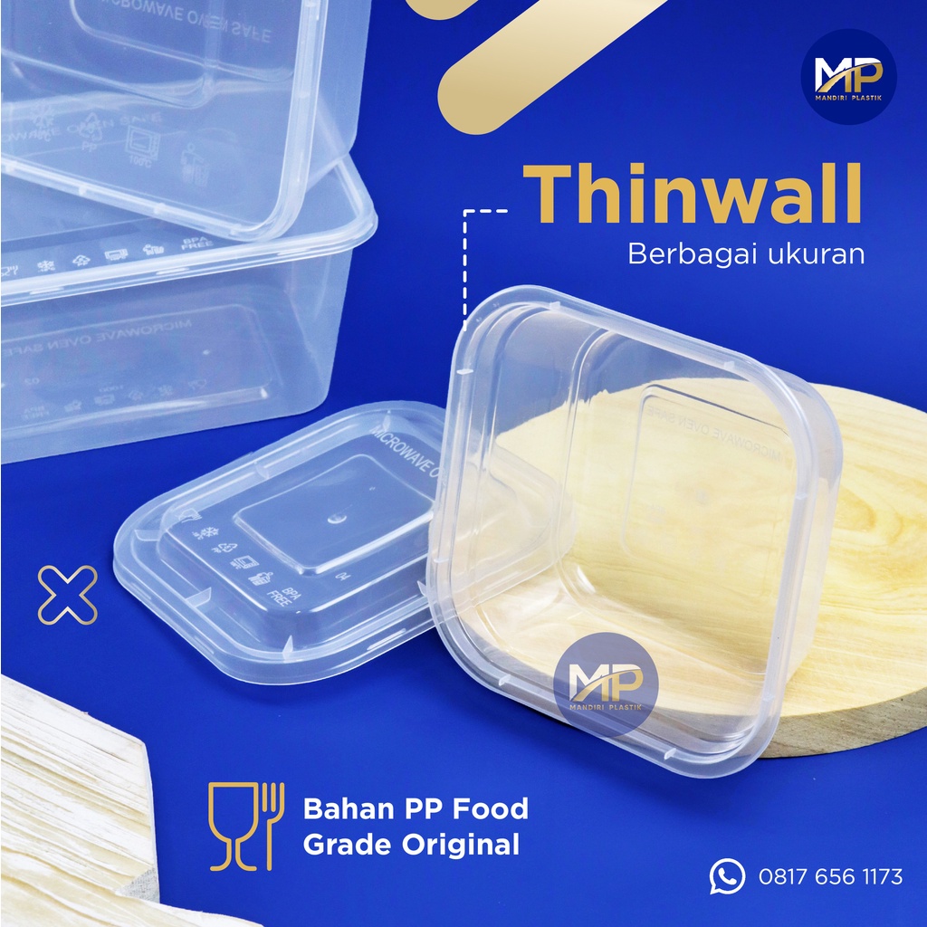 Jual Thinwall Otk 350 Cup Mika Oti Food Container Kotak Makan 350ml