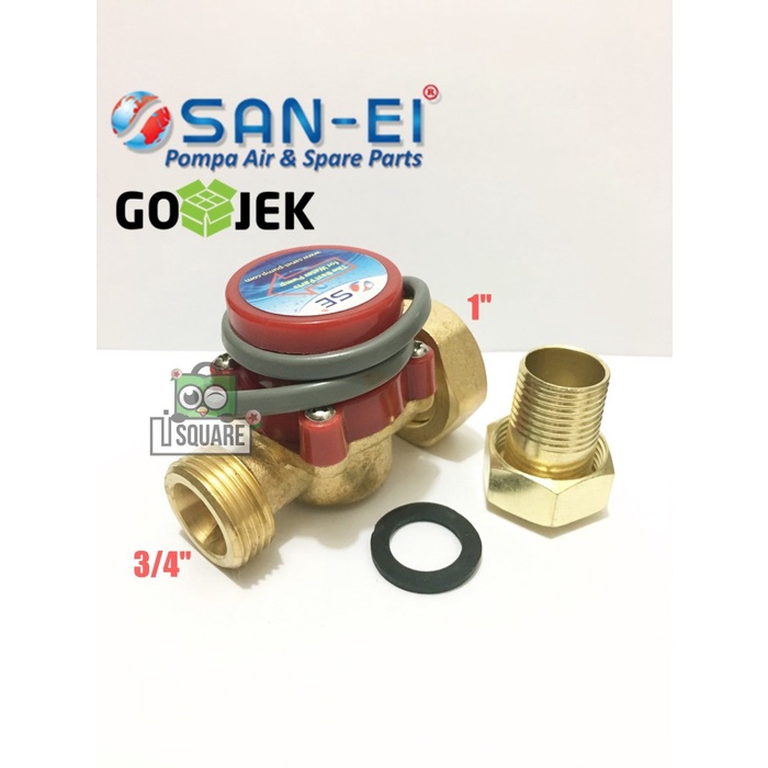 Jual OTOMATIS POMPA BOOSTER / WATER FLOW SWITCH MERK SAN-EI(1" X 3/4") | Shopee Indonesia
