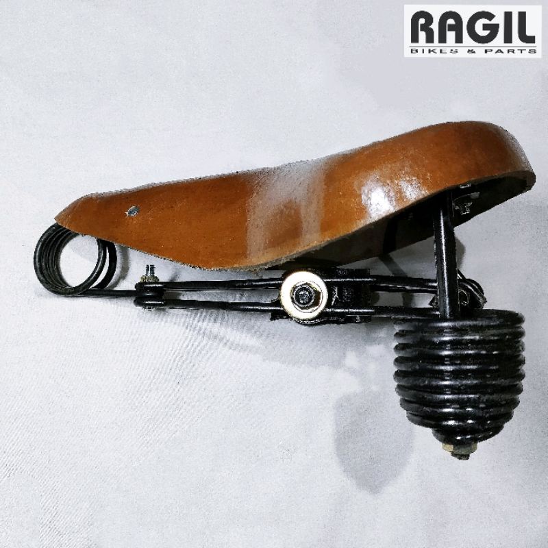 Jual SADEL GELUNG KULIT SEPEDA ONTHEL 28 ONTEL JENGKI COKLAT PIR SEDEL ...