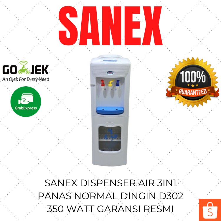 Jual Sanex Dispenser Air Panas Dingin Normal 3 in 1 D 302 / Dispenser ...