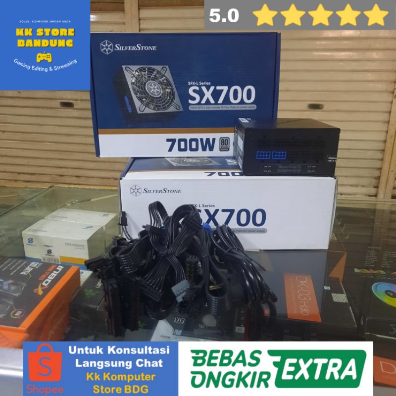 Jual PSU POWER SUPPLY MINI SILVERSTONE 700W 80+ PLATINUM FULL MODULLAR ...