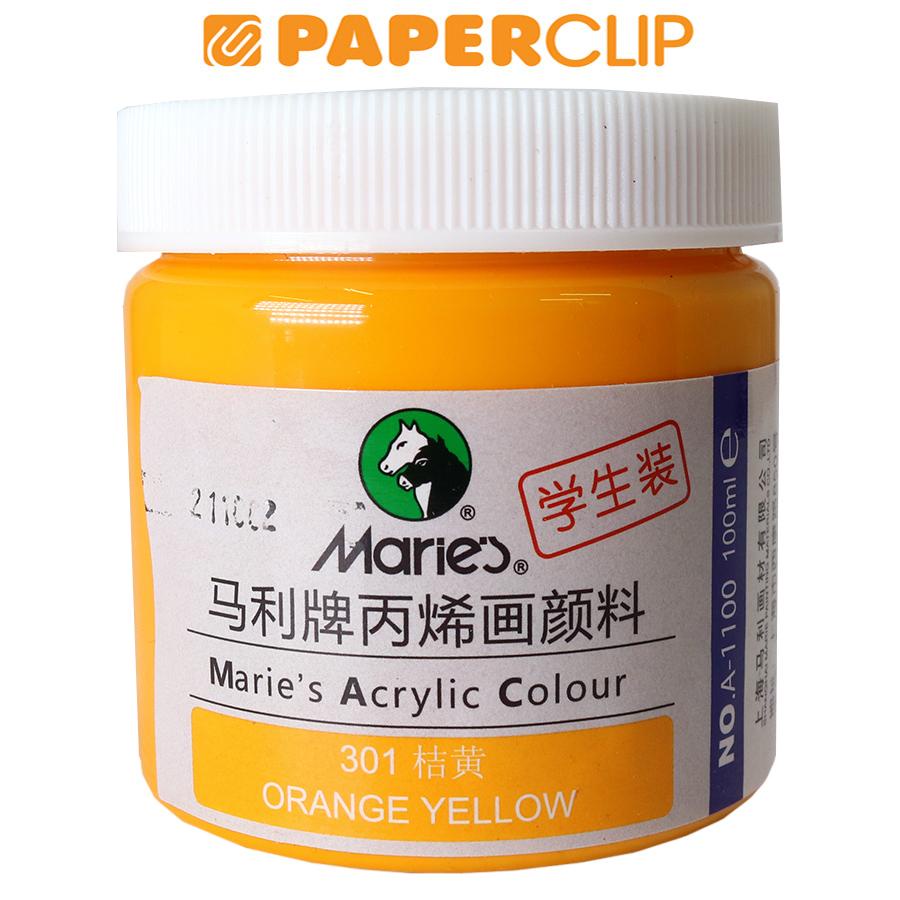 Jual CAT ACRYLIC MARIES A1100-301 ORANGE YELLOW | Shopee Indonesia