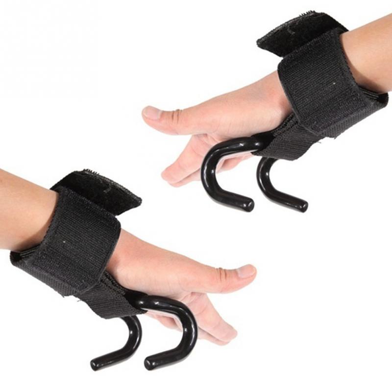 Jual Strap Tangan Angkat Beban Adjustable Hook Grip Weight Lifting ...