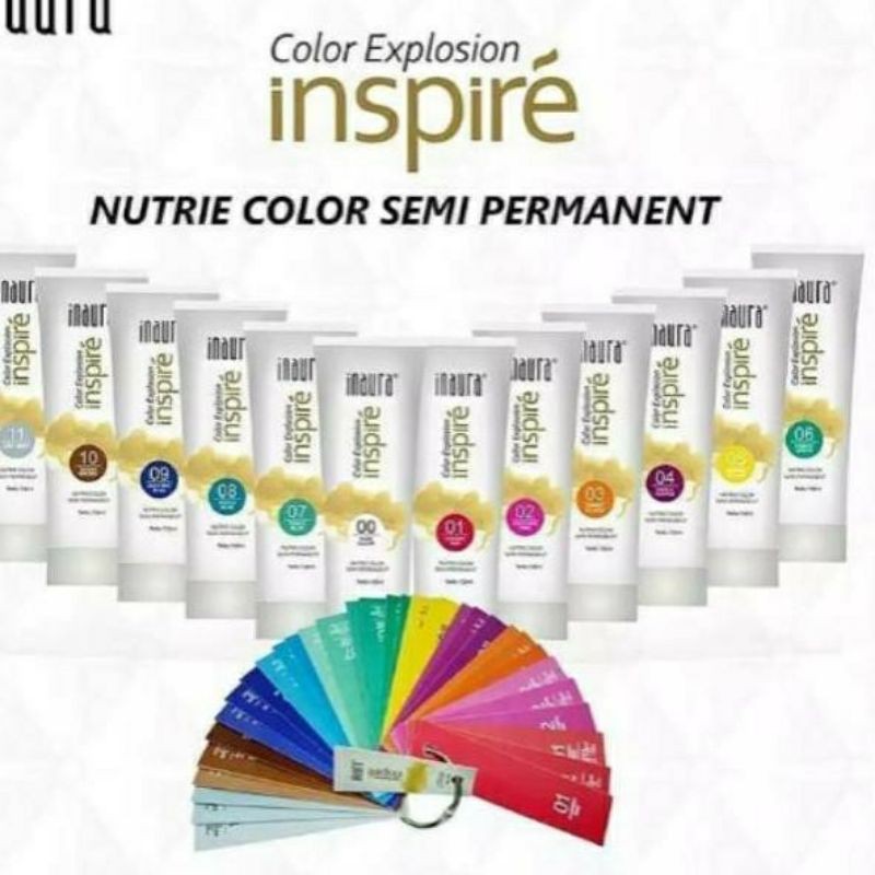 Jual INAURA Inspire Nutrie Color Semi Permanen 90ml - Pewarnaan Rambut ...