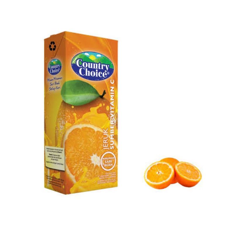 Jual minuman country choice jus jeruk orange 250ml | Shopee Indonesia