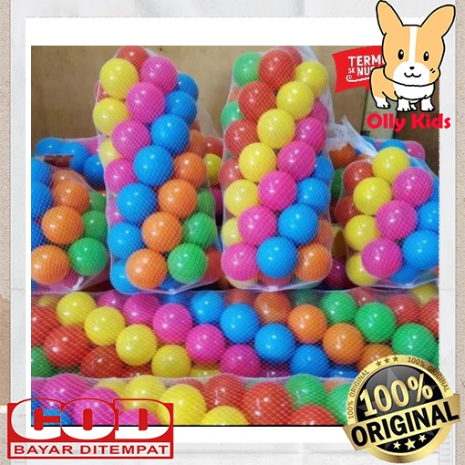 Jual OLLYKIDS BOLA PLASTIK MANDI BOLA WARNA PELANGI BOLA ANAK BOLA BAYI ...
