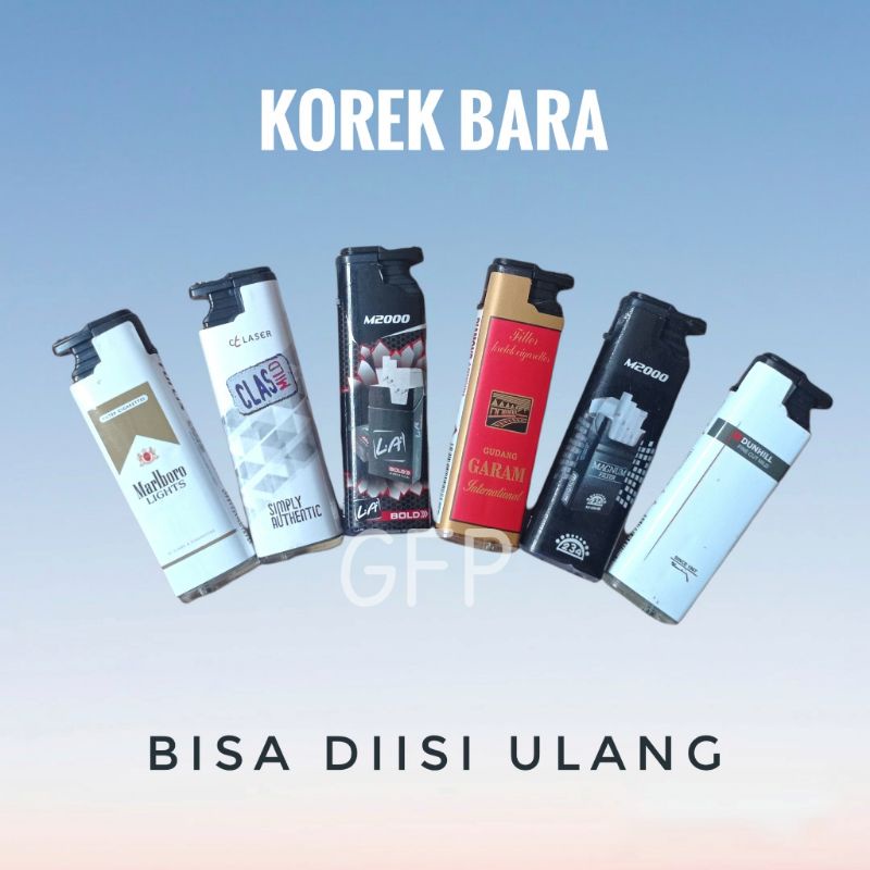 Jual Korek Api BARA - Pemantik Gas Bisa Di Isi Ulang | Shopee Indonesia