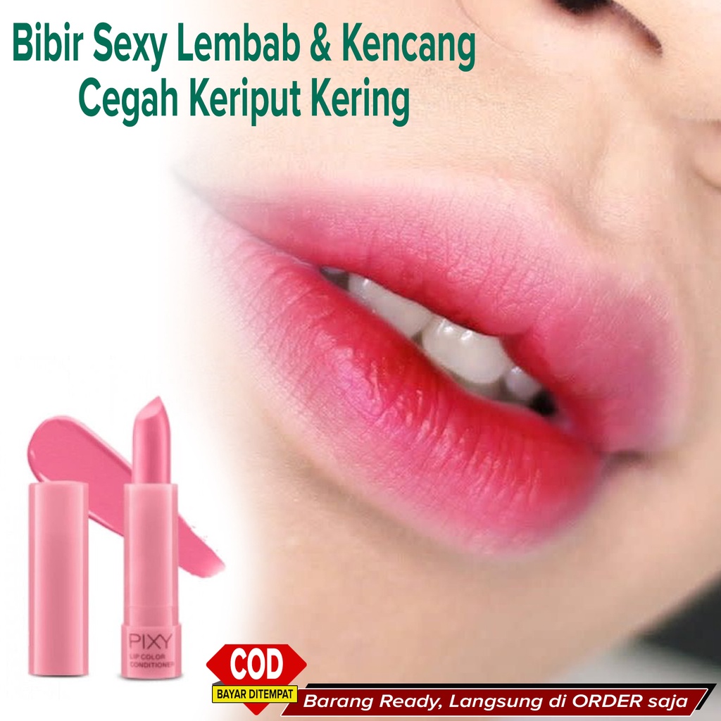 Jual Lipstik Lipstick Pelembab Pengencang Bibir Bening Merah Natural ...
