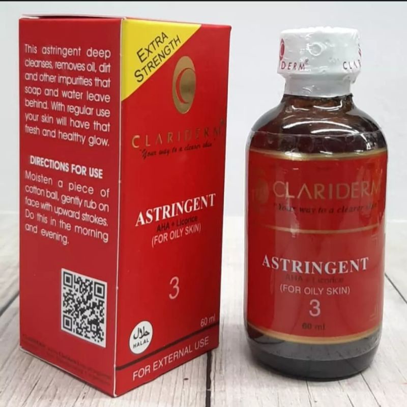 Jual New ASTRINGENT Toner Original Clariderm | Shopee Indonesia