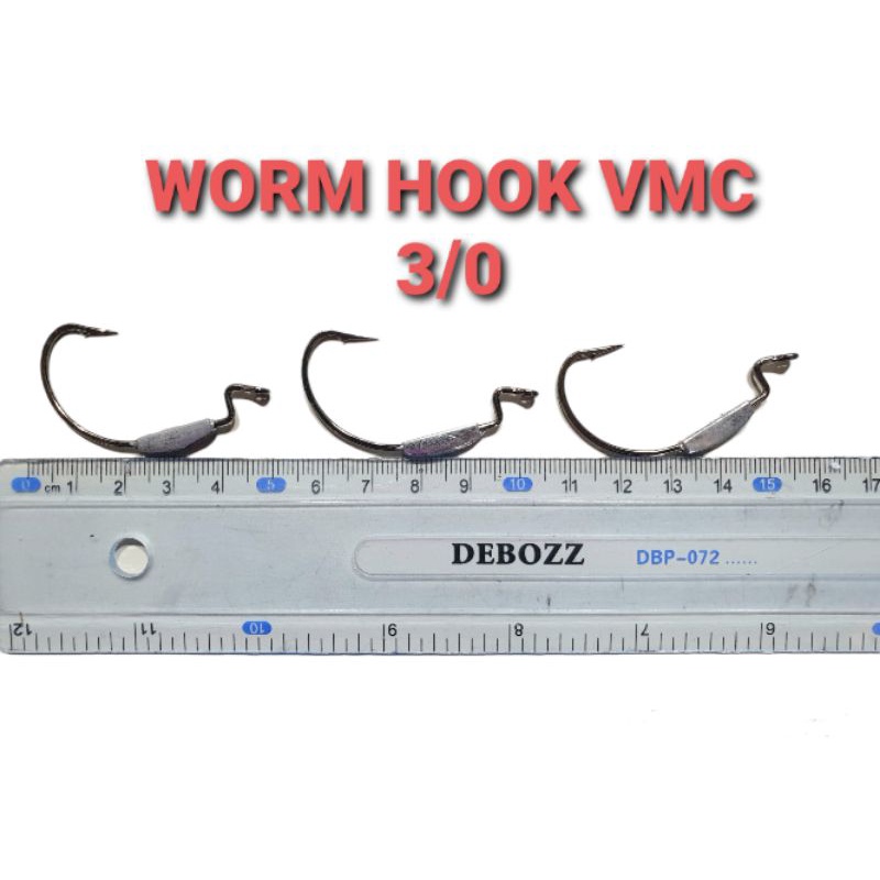Jual Worm hook vmc 4xstrong size 3/0 (PER BIJI) | Shopee Indonesia