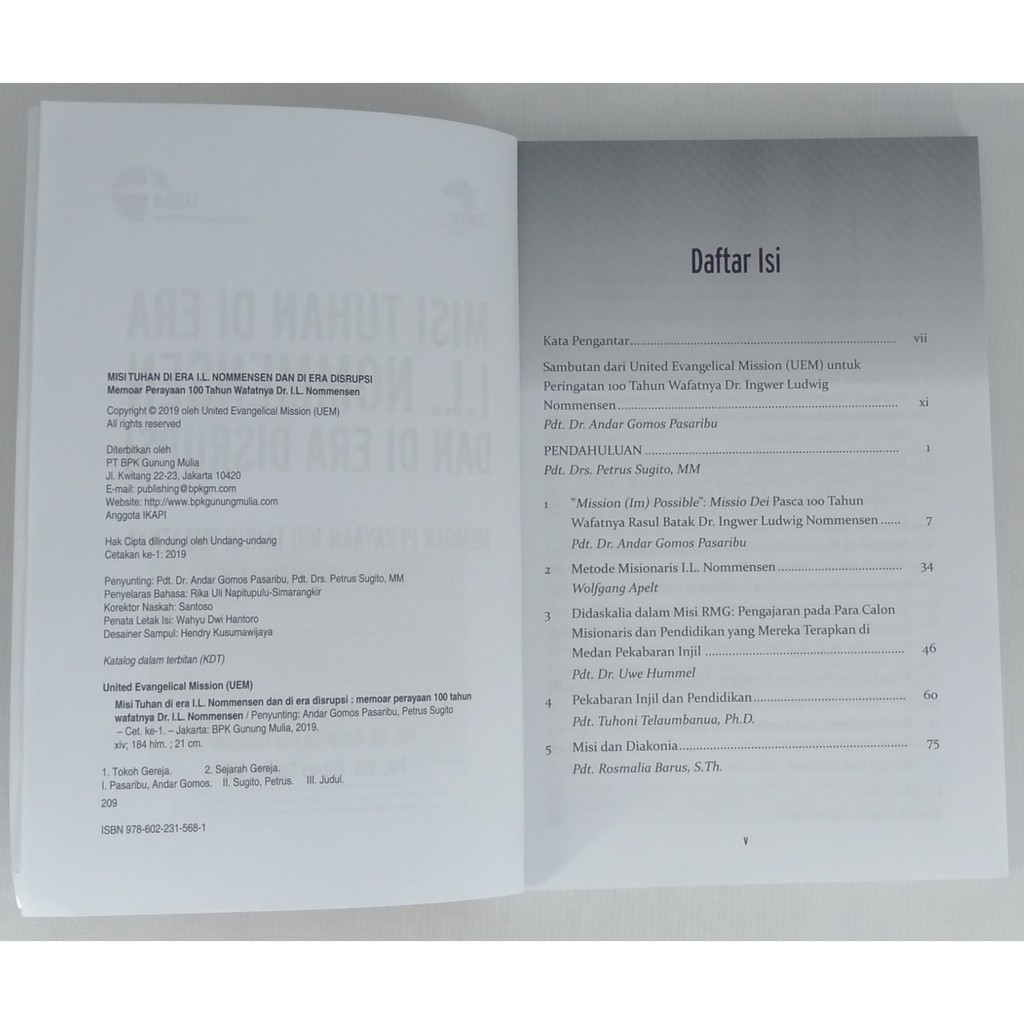 Jual Misi Tuhan Di Era I.L NOMMENSEN dan Di Era DISRUPSI | Shopee Indonesia